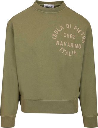 Stone Island Pull Col Rond - Vert