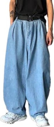 Onsoyours Y2K Jeans Hommes Baggy Fit Jeans Straight Jeans Pantalons D&eacute;contract&eacute;s Streetwear Loose Denim Pants Pantalons &Agrave; Jambes Larges D&eacute;contract&eacute;s Hommes High