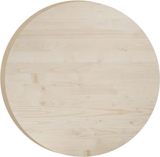Astigarraga Rundes Tablett aus Kiefernholz, 75 cm, Dicke 3,5 cm