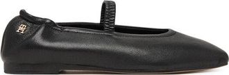 Tommy Hilfiger Ballerinas Soft Leather Ellastic Ballerina FW0FW09245 Schwarz