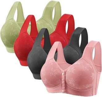 Generic Lingerie tendance et d&eacute;contract&eacute;e &agrave; boutons sur le devant pour femme - Doux pour la peau et confortable - Soutien-gorge rembourr&eacute; &agrave; armatures pour fem