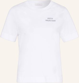 Rich & Royal T-Shirt Easy Mit Schmcuksteinen weiss