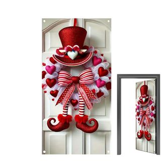 Generico Krone zum Valentinstag, romantisch in Herzform, 180 x 90 cm, f&uuml;r Veranda, Hof, Fenster, Haus, Landhaus, Wohnung