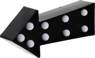 PartyKindom Wanddeko Beleuchtet Festzelt Led-förmiges Schild Pfeillicht Party- -zeichen Geformt Pfeilzeichenlicht Hochzeit Fröhlich Partyraum Lichtpfeilzeichen Sc