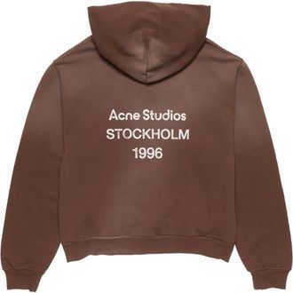 Acne Studios Hoodie mit grafischem Print - Braun