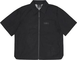 Rains Homme, Vestes, Noir, Taille: M Mito Short Sleeve Shirt