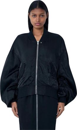 Rick Owens Femme, Vestes, Noir, Taille: 40 FR Oversized Bomber Jacket