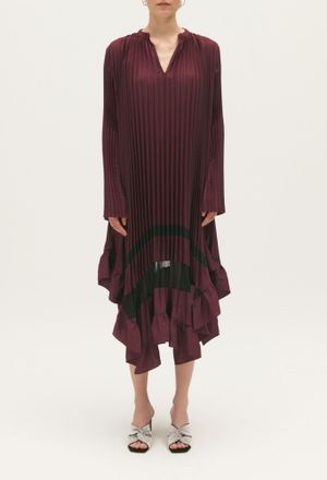 Claudie Pierlot Robe mi-longue plissée