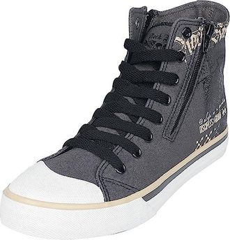 Rock Rebel by EMP Unisexe Baskets Grises avec imprim&eacute; EU43