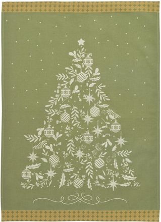 Sander Geschirrtuch Weihnachten - Chef Tree - 06 Olive, gr&uuml;n 50x 70cm, Baumwolle