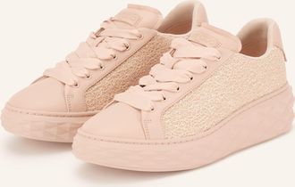 Jimmy Choo London Sneaker Diamond Light Maxi Mit Glitzergarn rosa