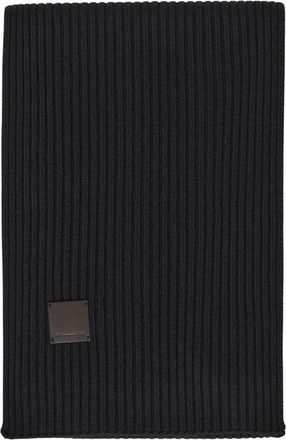 Max Mara Rippstrickschal - - Accessories - Damen - Schwarzk - ONE SIZE