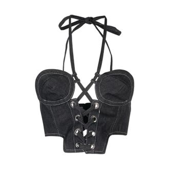 Julfer &Auml;rmellose Oberteile - - Tops - Damen - Schwarzk - 2XS