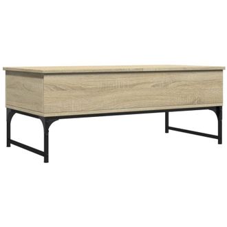 vidaXL Vidaxl - Table basse chêne sonoma 100x50x40cm bois dingénierie et métal