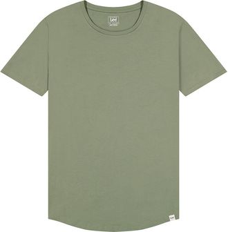 Lee Mens Shaped Tee T-Shirt, Olive Stone, M