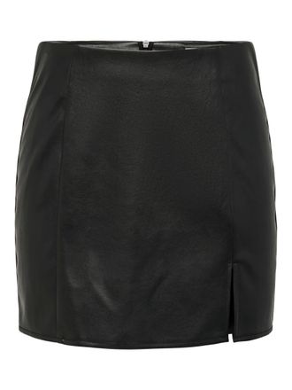 Only ONLLENI Faux Leather Slit Skirt PNT NOOS