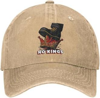 Generic Casquette dHomme, Casquette d&eacute;contract&eacute;e No Kings, Casquette de Routier Kpop Rock, Casquettes d&eacute;t&eacute; pour Hommes con&ccedil;ues de Baseball Cadeau