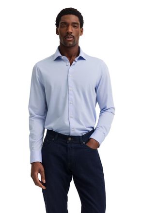 Bugatti Herren Freizeithemd Langarm 9150-88700D Modern Fit Kent-Kragen Flexcity Performance Stretch pflegeleicht