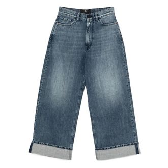 3x1 Baby Skater Jeans mit Umschlag - - Jeans - Damen - Blau - W26