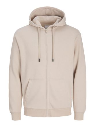 Jack & Jones Male Kapuzenpullover mit Rei&szlig;verschluss Einfarbig Kapuzenpullover mit Rei&szlig;verschluss