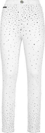 Philipp Plein Damen, Jeans, Weiß, W25Größe