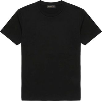 Manuel Ritz Homme, Tops, Noir, Taille: L T-shirt &agrave; col rond