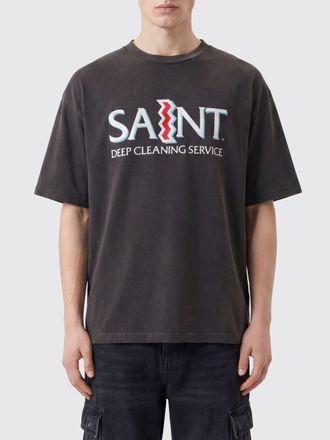 Saint Mxxxxxx T-shirt &agrave; col rond en coton avec logo et imprim&eacute; graphique