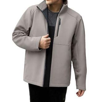 Generic Veste de loisirs pour homme avec fermeture &eacute;clair sur toute la longueur, veste dhiver avec doublure en polaire, veste chaude et coupe-vent, l&eacute;g&egrave;re, d&eacute;
