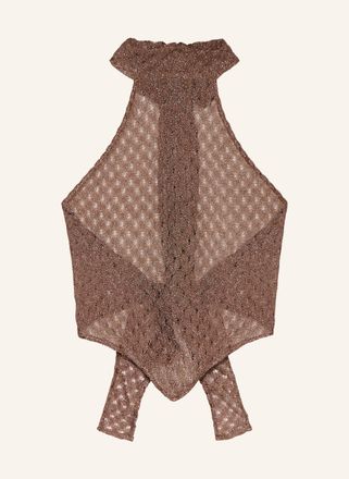 Missoni Stricktop Mit Glitzergarn braun