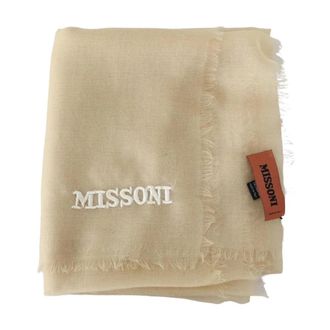 Missoni Beiger Kaschmirschal mit Fransen - - Accessories - Herren - Beige - ONE SIZE