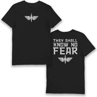 Bioworld Warhammer 40 000 Space Marines No Know Fear T-shirt, Noir, 4XL