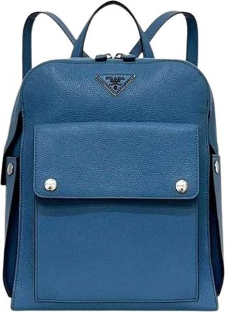 Prada unisex, Pre-owned, Bleu, Taille: ONE Size Sac à dos Vintage Pre-owned