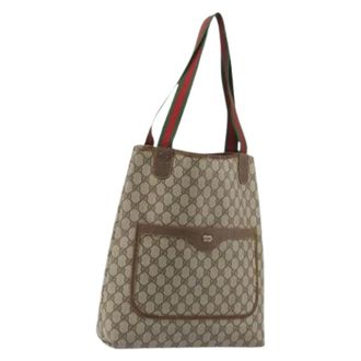 Gucci Pre-owned GG Canvas Tote - Femme - Pre-owned - Brun - Taille: ONE Size