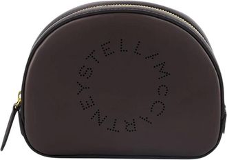 Stella McCartney Femme, Sacs, Brun, Taille: ONE Size Cosmetic Case with Logo