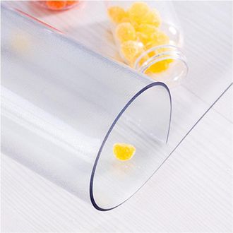 Generic Mattierte PVC Tischdecke 27.56x55.12in/70x140cm - 1,5mm Dicke Wasserfeste Tischschutzmatte, Kratzfest Plastik Tischlappen f&uuml;r K&uuml;che, Couchtisch - Rech