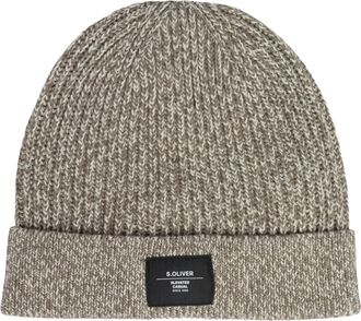 s.Oliver Strickm&uuml;tze aus Moulin&eacute; mit Logo-Patch