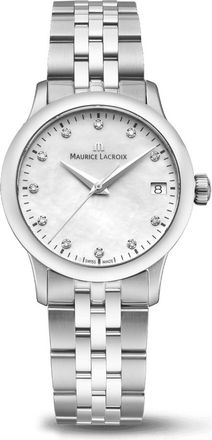 Maurice Lacroix 1975 Quartz 33mm, Quarzwerk, 11 Diamanten Damenuhr 751006-SS002-170-1