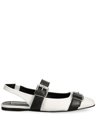 Karl Lagerfeld ballerines Konnie Double Strap - Blanc