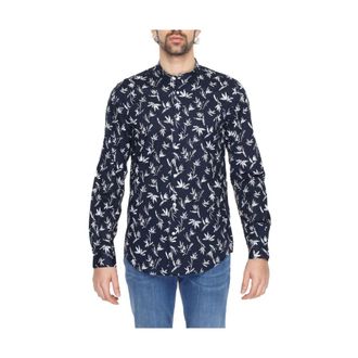 Antony Morato Seoul Mmsl00631-Fa430609 - - Shirts - Herren - Blau - 3XL