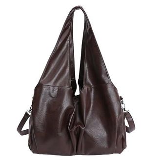 Generic Sac &agrave; main &agrave; bandouli&egrave;re unique en cuir synth&eacute;tique avec sangle r&eacute;glable pour l&eacute;cole, le travail, un usage quotidien, caf&eacute;, 400.00x250.00x150.00mm/15.