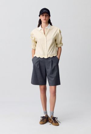 Claudie Pierlot Chemise rayée col claudine