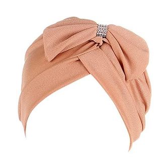 Generic Turban ethnique enveloppant un noeud pour la t&ecirc;te, un turban tress&eacute;, un bandeau fin pour femme avec dents, kaki, Taille unique