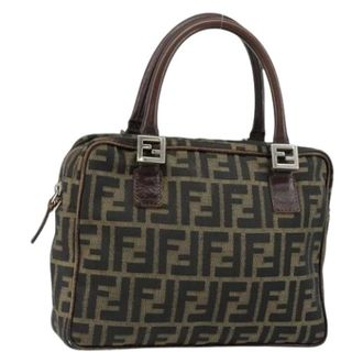 Fendi Sac &agrave; main vintage en toile Pre-owned - Femme - Pre-owned - Brun - Taille: ONE Size