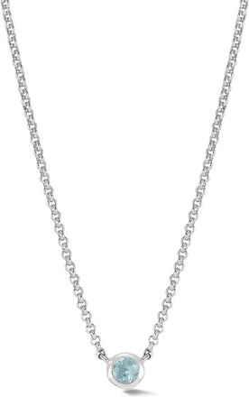 Dower & Hall Halskette mit Tautropfen-Anhänger - Silber