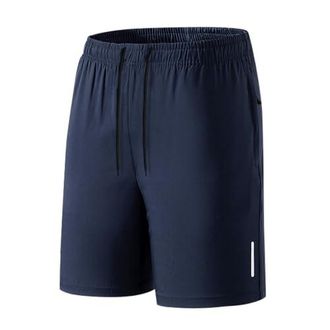 Generic Short pour homme avec poches zipp&eacute;es, cordon de serrage en maille, l&eacute;ger, s&eacute;chage rapide, taille &eacute;lastique, pantalon de surv&ecirc;tement l&eacute;ger, respirant, 