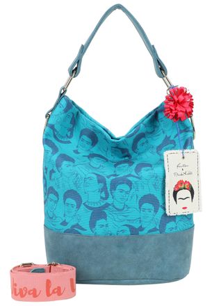 Fritzi Aus Preu&szlig;en Izzy07 Fritzi x Frida Kahlo Limited Canvas Hobo Bag Frida Heads
