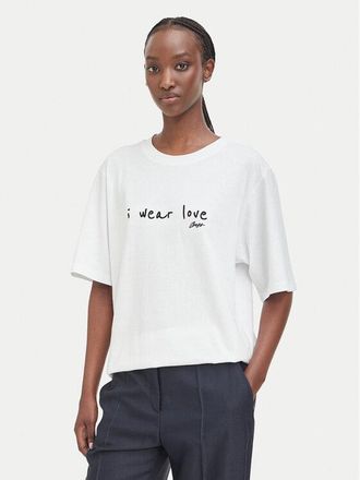 HUGO BOSS T-Shirt C_Eregular_9 50571491 Wei&szlig; Relaxed Fit