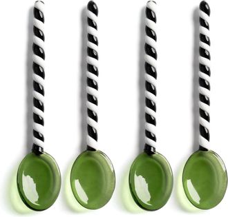 &Klevering Cuillères en verre Duet - Set de 4 &Klevering