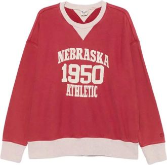 Champion Homme, Sweatshirts et sweats &agrave; capuche, Rouge, Taille: L Crewneck SweaT-shirt