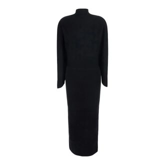 Semicouture Robe mi-longue en maille - Femme - Robes - Noir - Taille: 40 FR